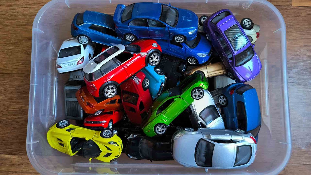 Lots of Toy Cars Inside the Box Different Brands - YouTube