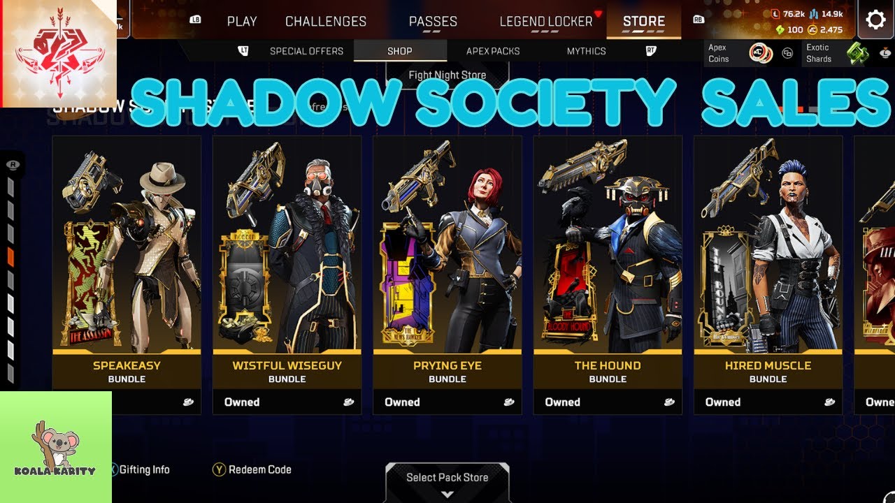 Full Review of Shadow Society Sales (06May25), S25 Store Update [Apex ...