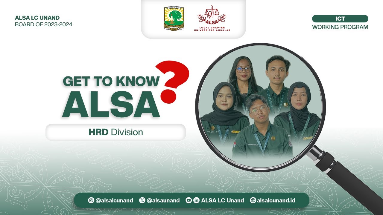 Get to Know ALSA: HRD Division Session! - YouTube