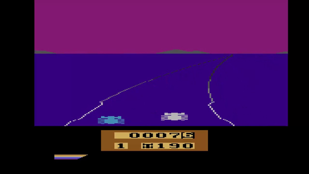 ATARI 2600 Enduro OTHER COLORS PAL 1983Activision DactarPAL! - YouTube