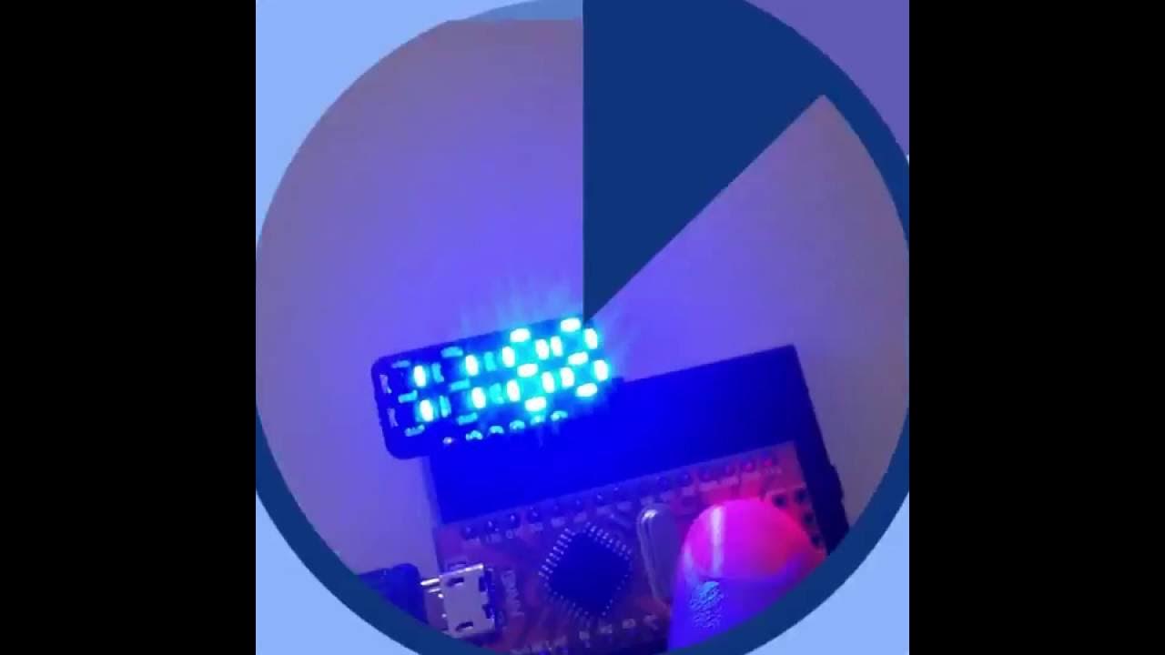 Charlieplexed 4 digit segment display - YouTube
