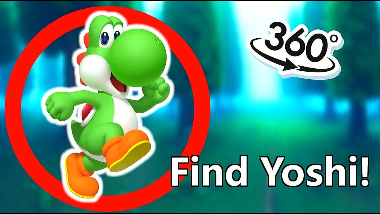 Finding Yoshi Super Mario Challenge with VR 360° 4K Video - YouTube