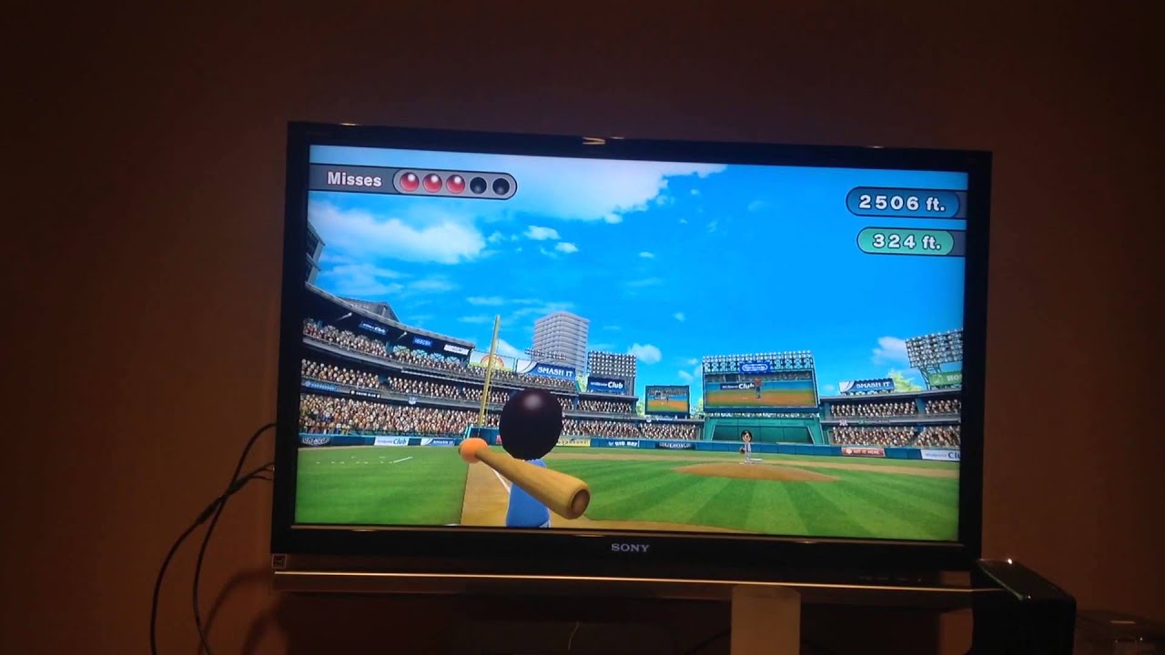Wii sports club baseball out of the park - YouTube