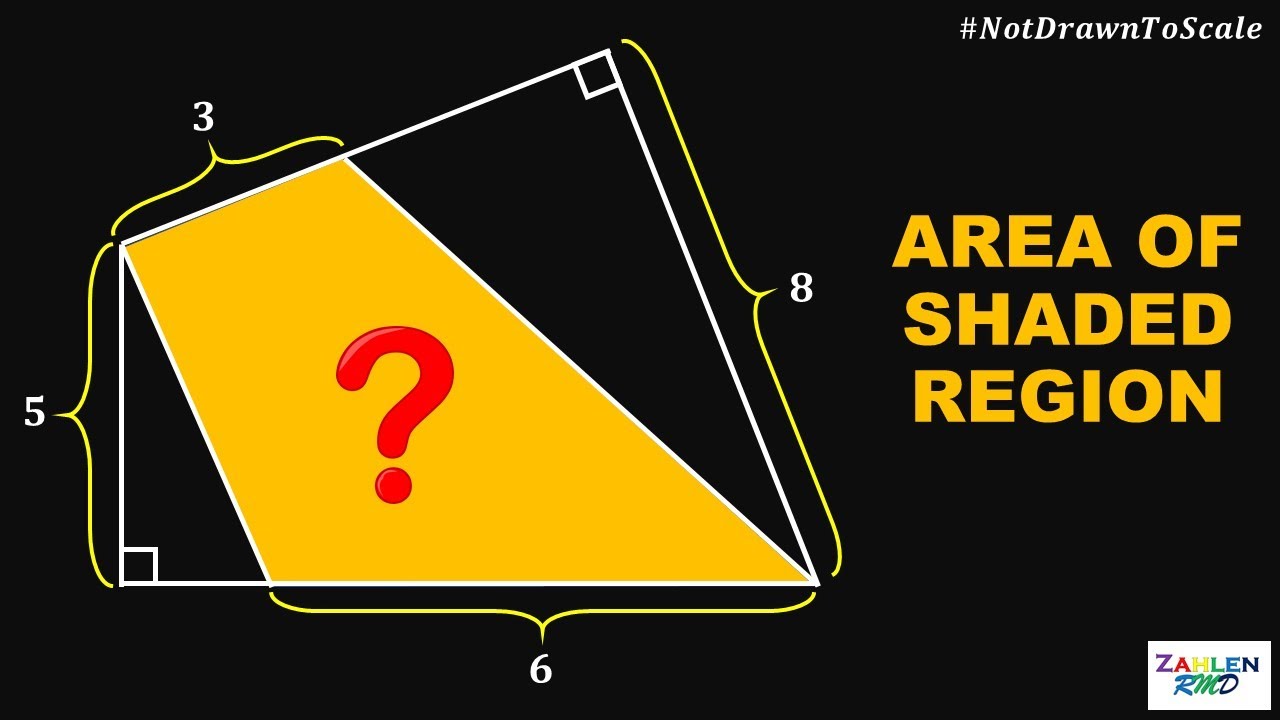 20-seconds Geometry challenge | Area of the shaded region - YouTube