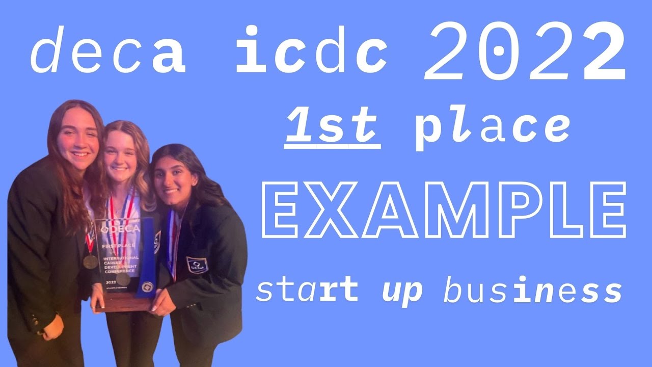 DECA ICDC 1st Place Presentation Example (2022) - YouTube
