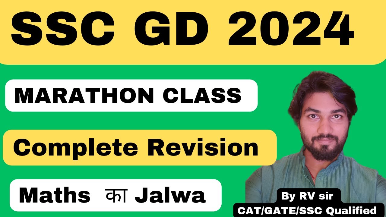 SSC GD 2024 Math Class topic wise I - YouTube