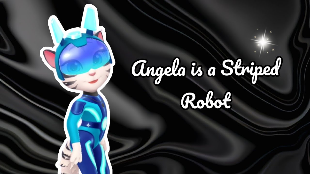 Angela is a Striped Robot - My Talking Angela 2 #mytalkingangela2 - YouTube