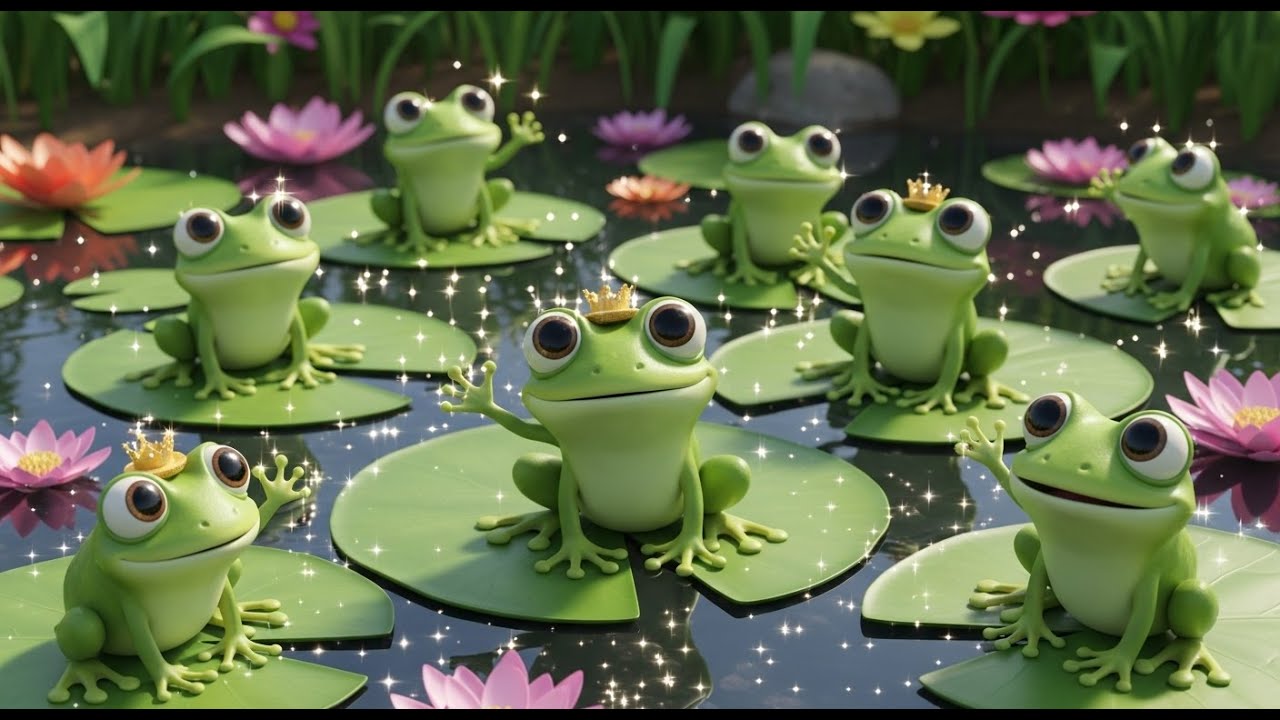 Counting Frogs on the Lily Pads | Kids Nursery Rhyme Song - YouTube