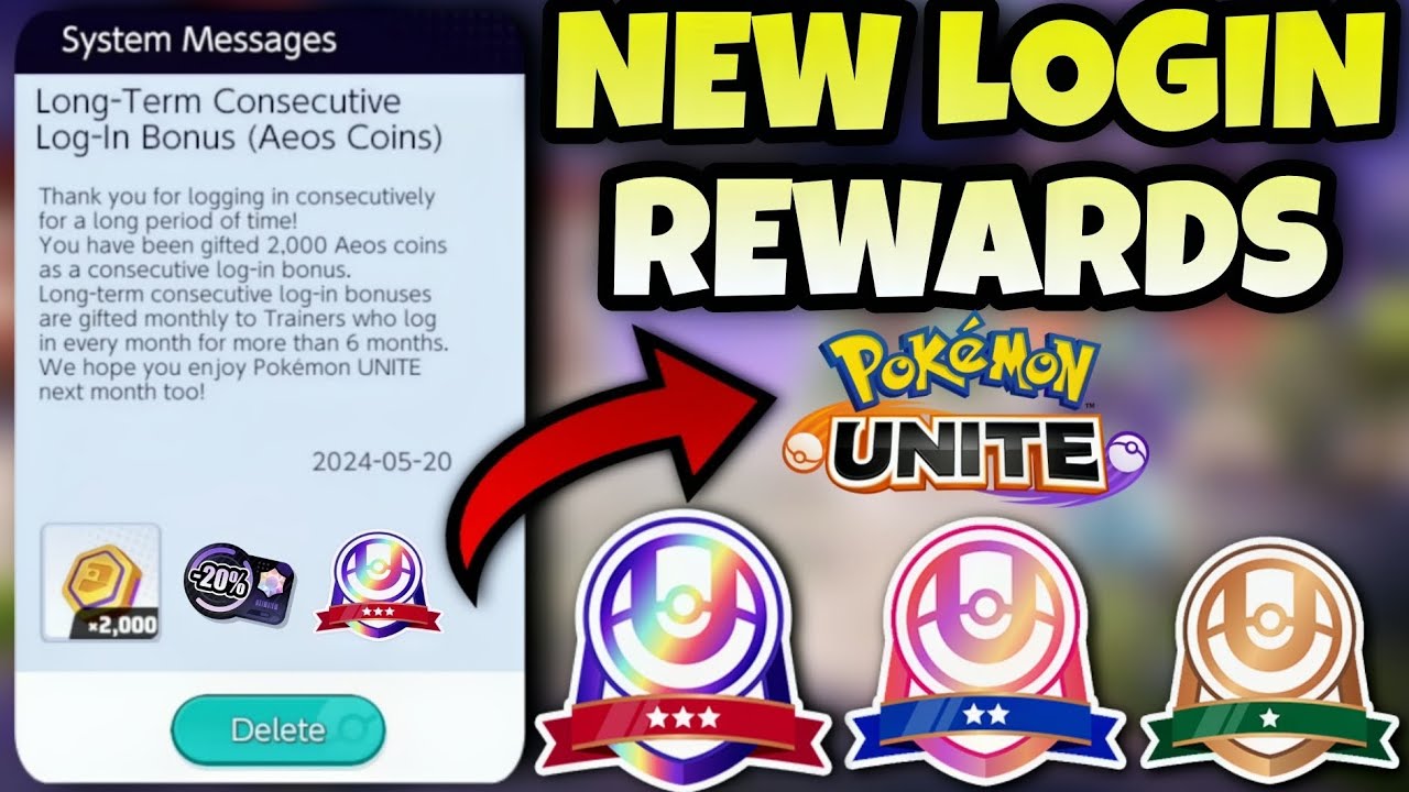 Free Aeos Coins + Discount Coupon New Login Rewards pokemon unite # ...