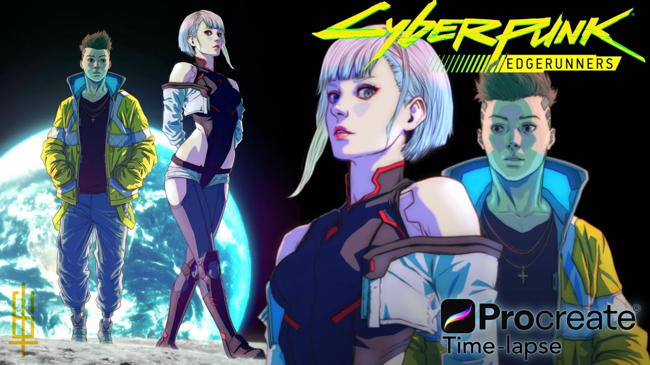 Cyberpunk edge runners painting Timelapse - YouTube