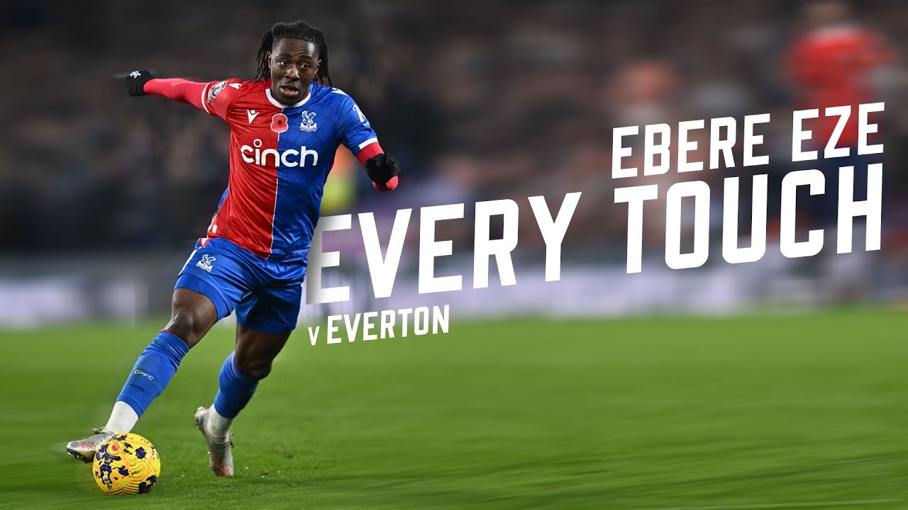 Skills, flicks and dribbles: Every Ebere Eze touch v Everton - YouTube