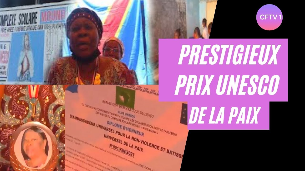 UNE FEMME AFRICAINE RECOMPENSEE PAR LE PRESTIGIEUX PRIX UNESCO DE LA ...