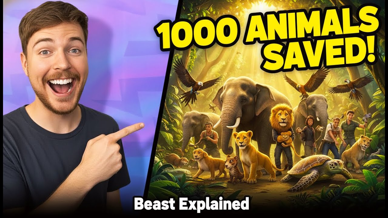 How MrBeast Rescued 1000 Animals | Beast Explained || - YouTube