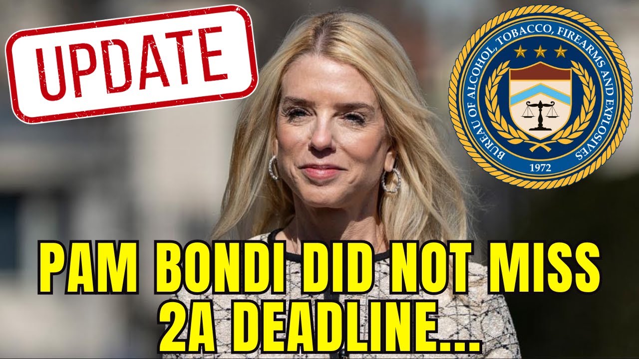 UPDATE: Pam Bondi DID NOT Miss 2A Deadline…She Got An Extension - YouTube