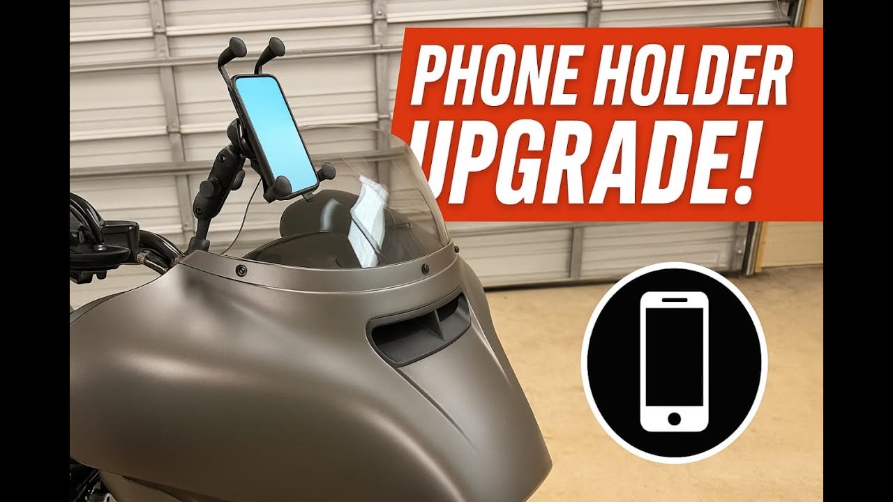 H-D Street Glide phone holder expansion - YouTube