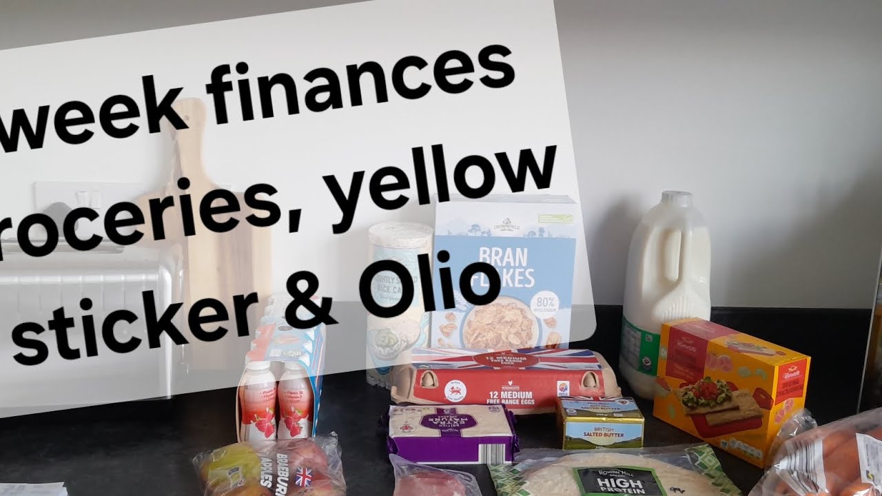 4 week finances, groceries, yellow sticker and Olio finds. - YouTube