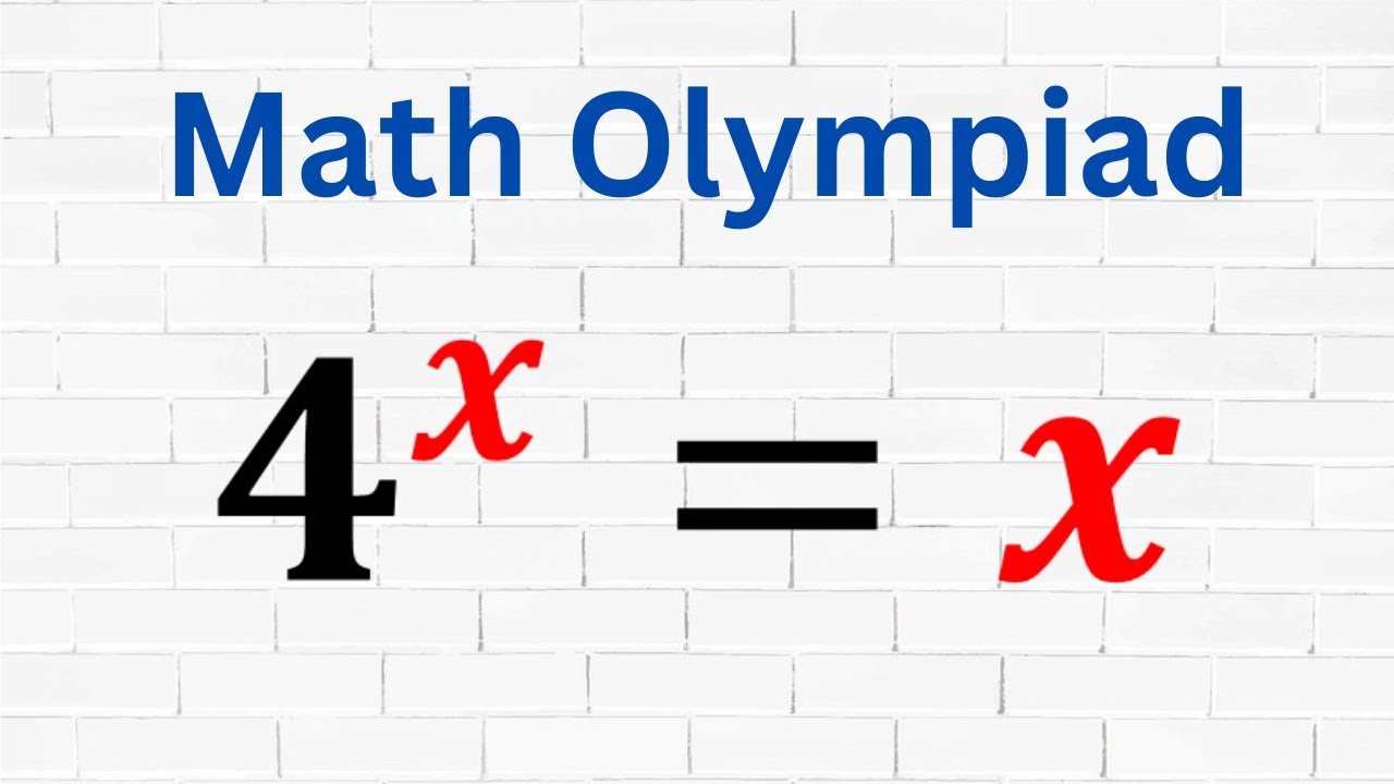 A Nice Exponential Problem Math Olympiad Youtube 2525