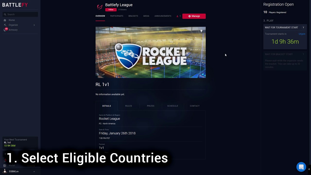 Battlefy Feature Overview - Region Locking - YouTube