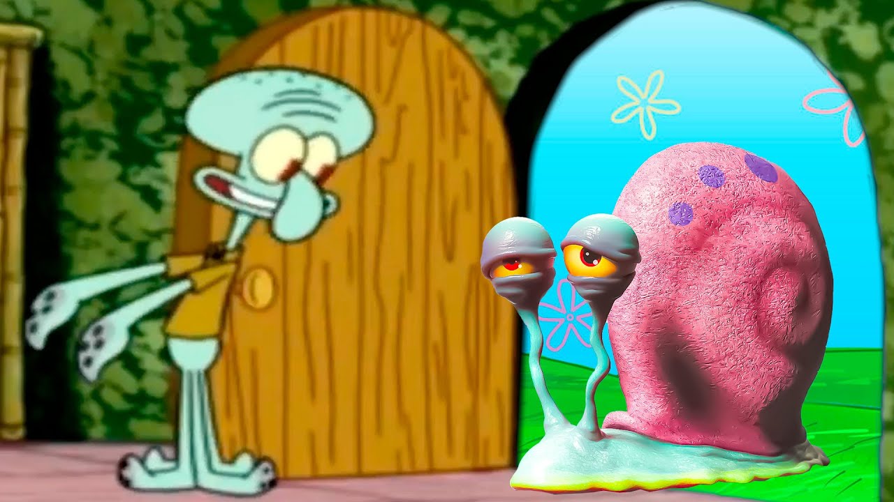 Spongebob meme Gary in real life - pop gary characters door edition ...