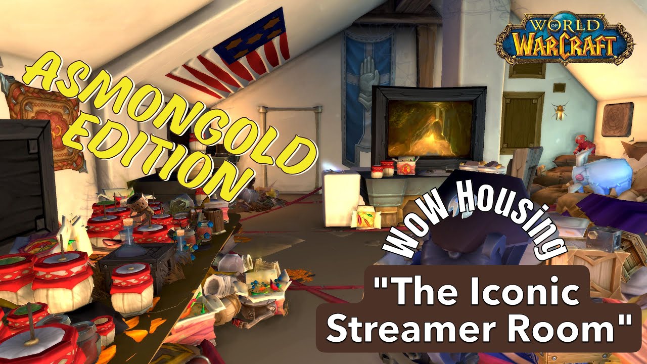 WoW Housing: The Iconic Streamer Room - Asmongold Edition | Showcase ...