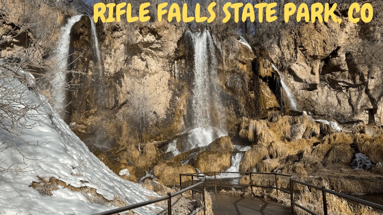 A Day at Rifle Falls State Park, Colorado|Rifle Falls during Winter ...