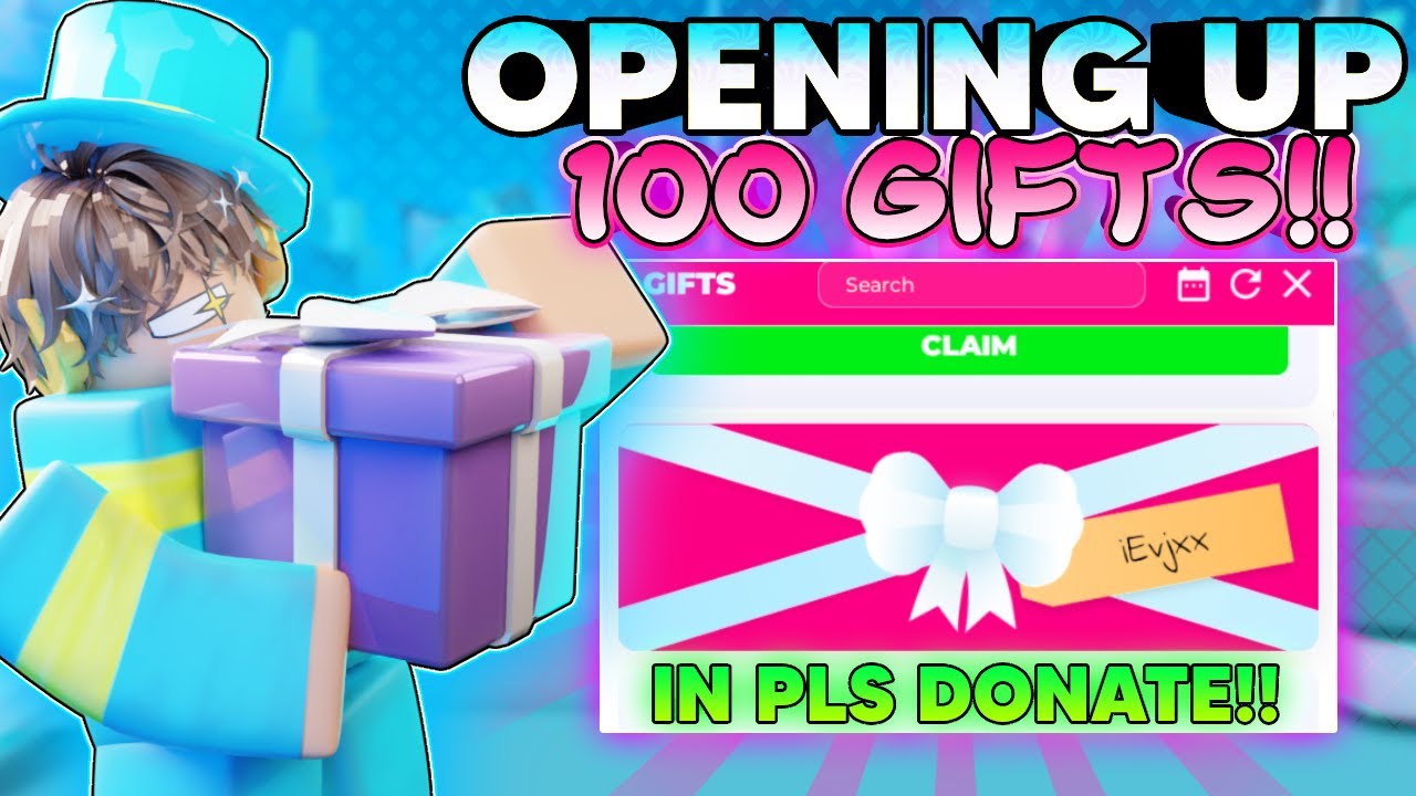 How much ROBUX did I make with 100 GIFTS in PLS DONATE?! - YouTube