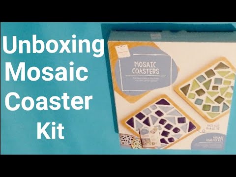 unboxing mosaic coster kit/coster craft - YouTube