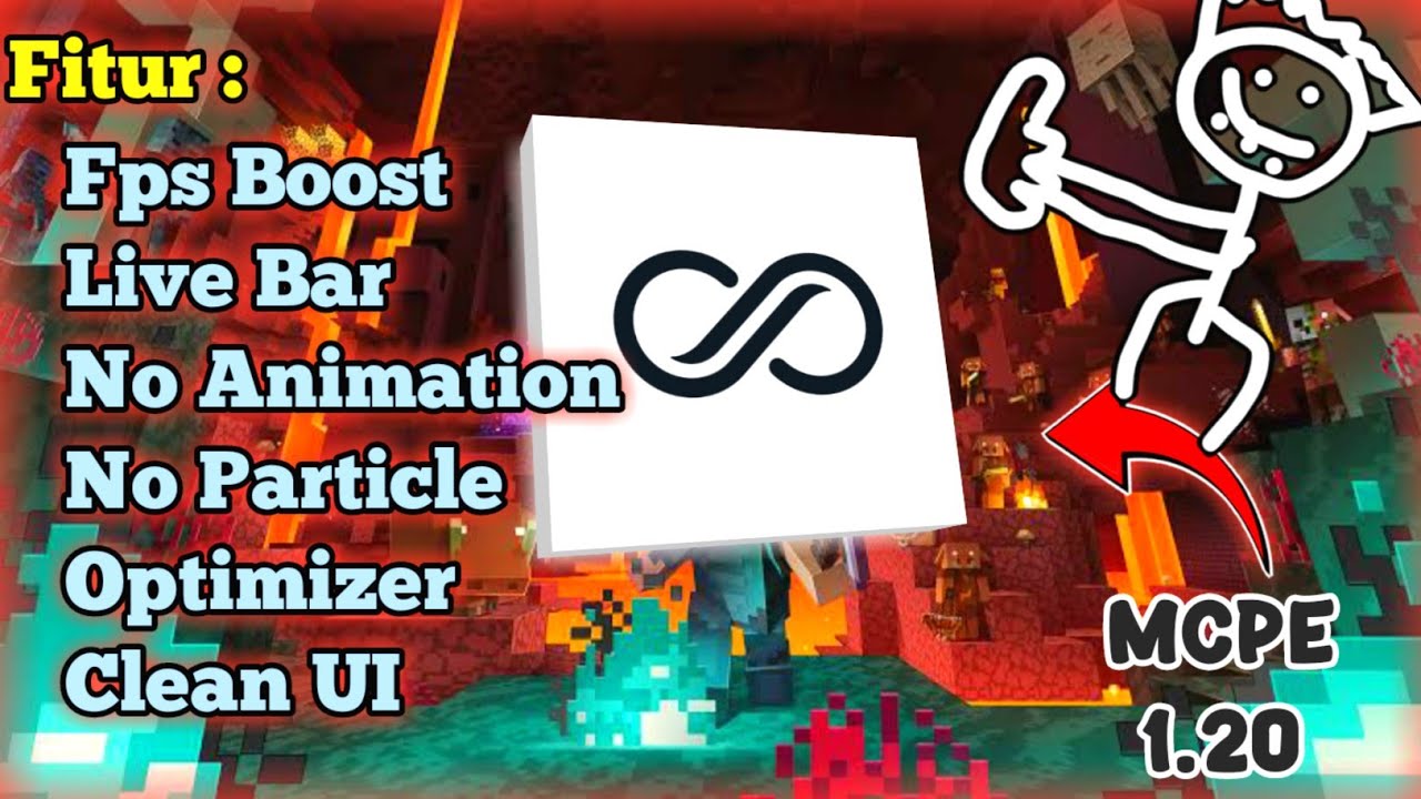 Infinity Client ‼️Fix Lag For MCPE 1.20 !! Fps Boost , No Animation ...