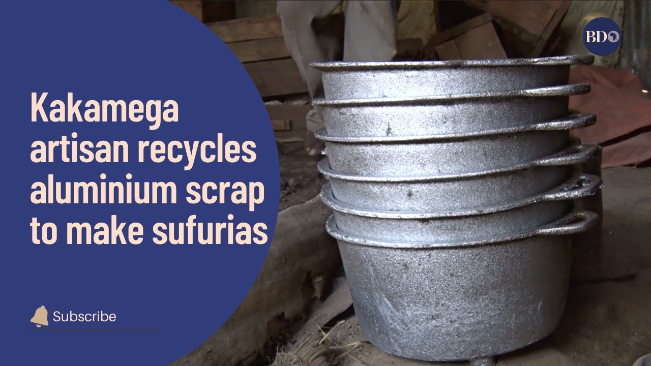 Man recycles aluminium scrap to make sufurias - YouTube