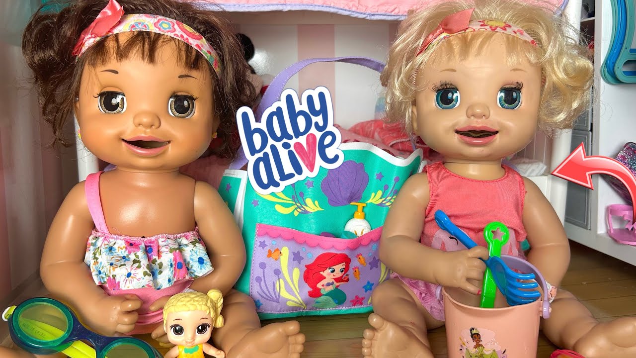 Packing Baby Alive diaper bag and suitcase for Beach 🏖️ - YouTube