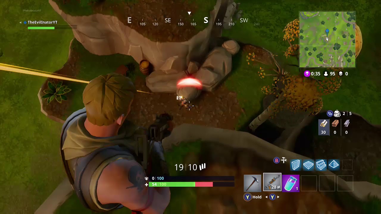 Fortnite Battle Royale Trick shot//360 no scope - YouTube