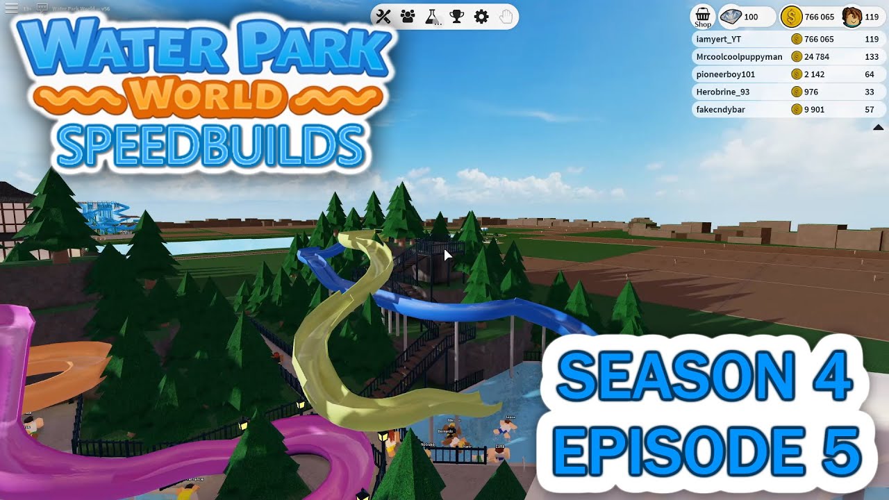 Water Park World | Speed-Building More Hilltop Water Slides! | S4 E5 ...