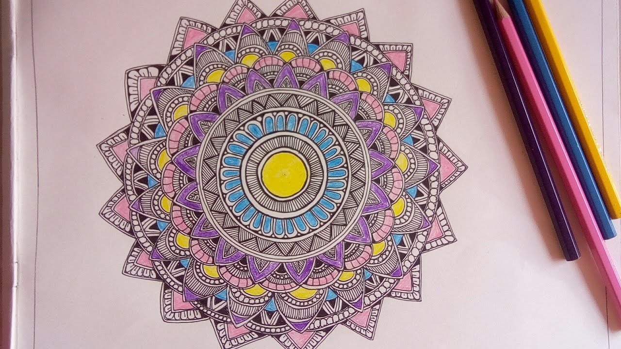 how to draw mandala art 🎨/step by step for beginners #artist # ...