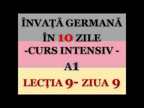 Invata germana in 10 zile | CURS INTENSIV A1 | LECTIA 9 - YouTube