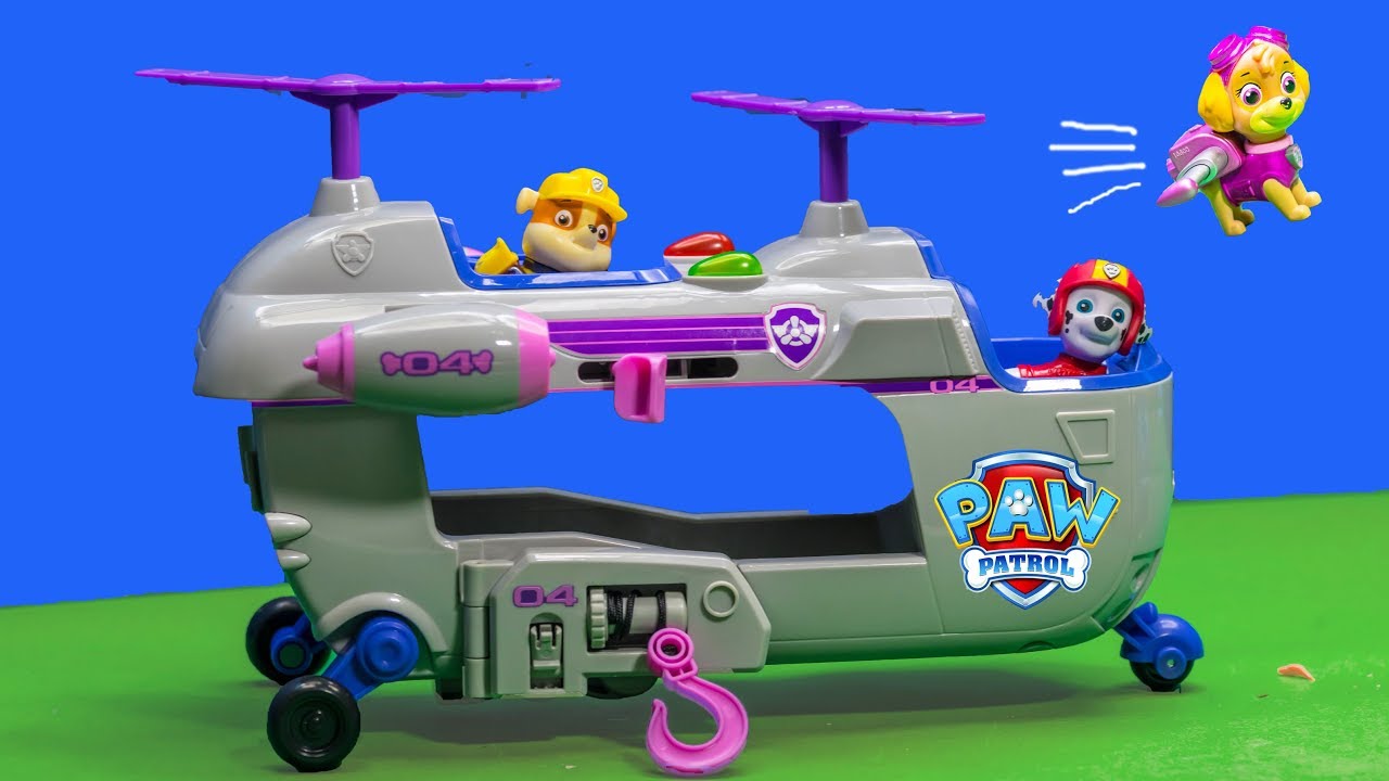 Paw Patrol Skye Ultimate Rescue Helicopter with PJ Masks Catboy - YouTube
