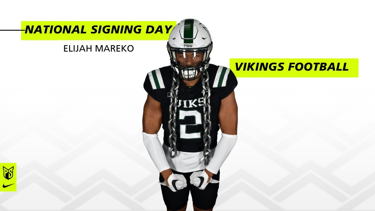 Elijah Mareko signs with Portland State Football - YouTube
