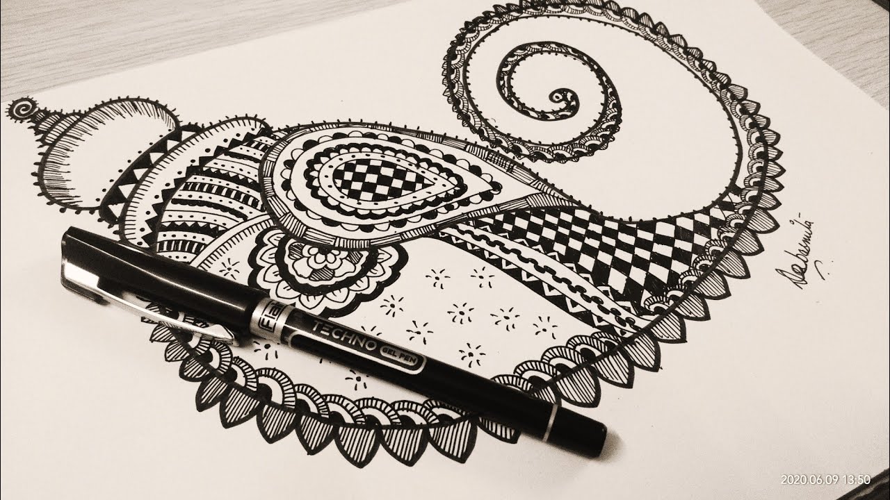 shankha mandala art | mandala art | mandala art for beginners | - YouTube