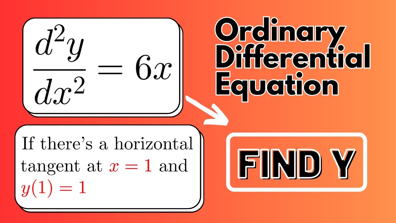 Exact solution of an ordinary differential equation | Problem ...