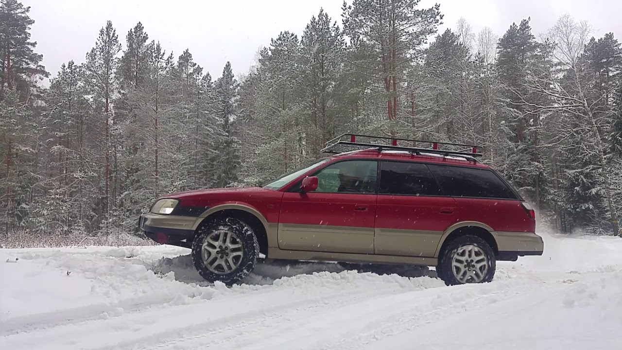 Subaru outback VDC diagonal test snow - YouTube