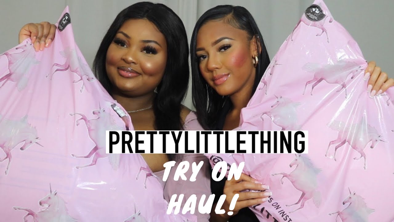Autumn/Winter Pretty Little Thing Try on Haul | Michaela and Yasmin ...