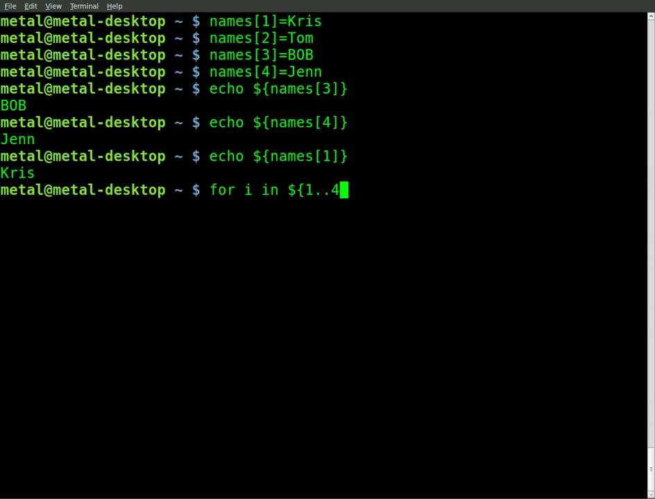 BASH tutorials - Arrays - YouTube