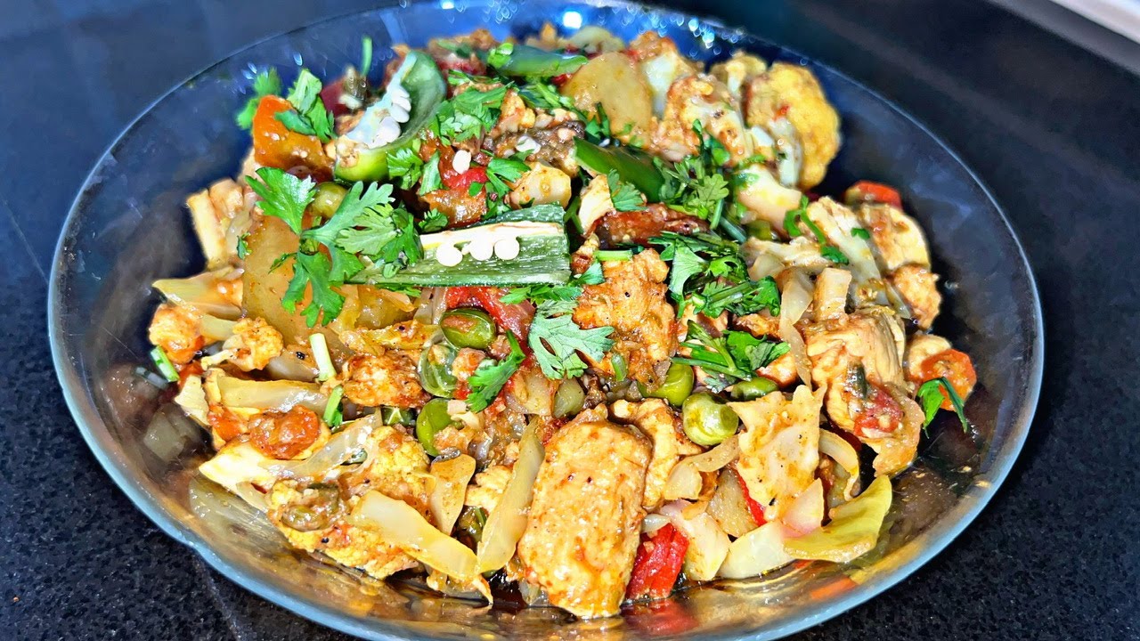 Mix Vegetable with boneless chicken recipe | Mix Vegetable recipe ...