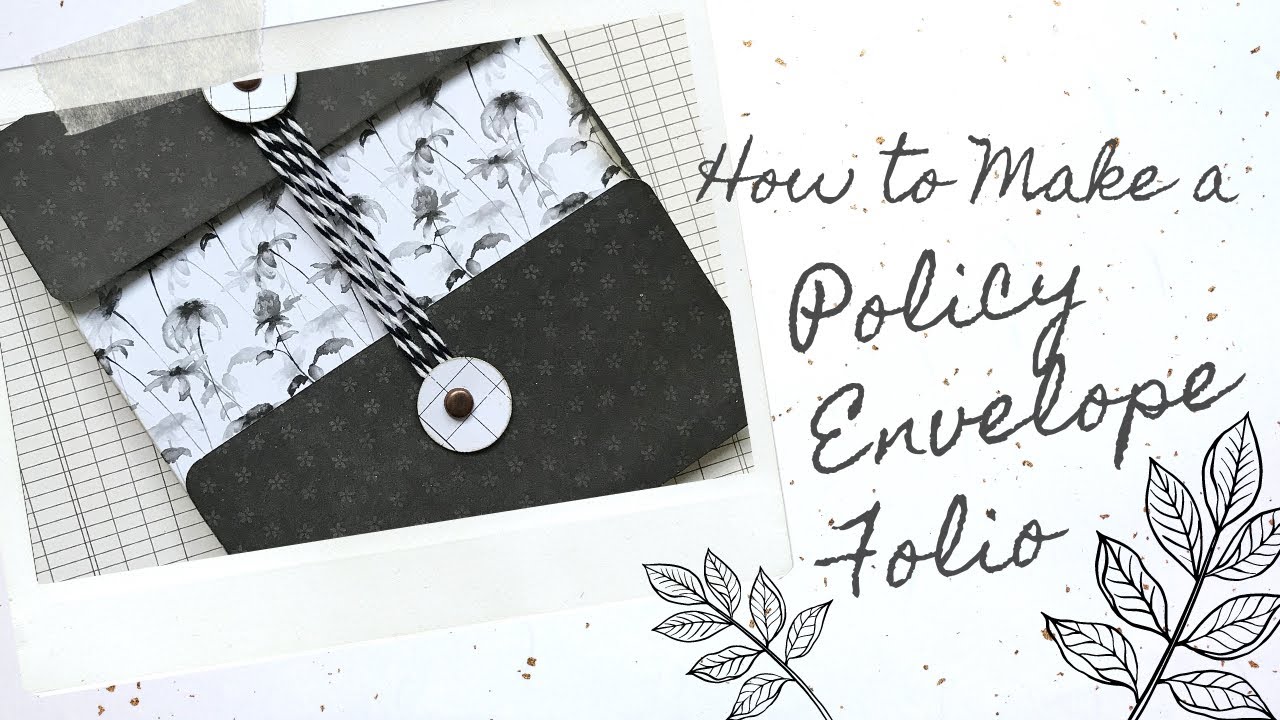 How to make an Policy Envelope Folio from 12x12 Papers - YouTube