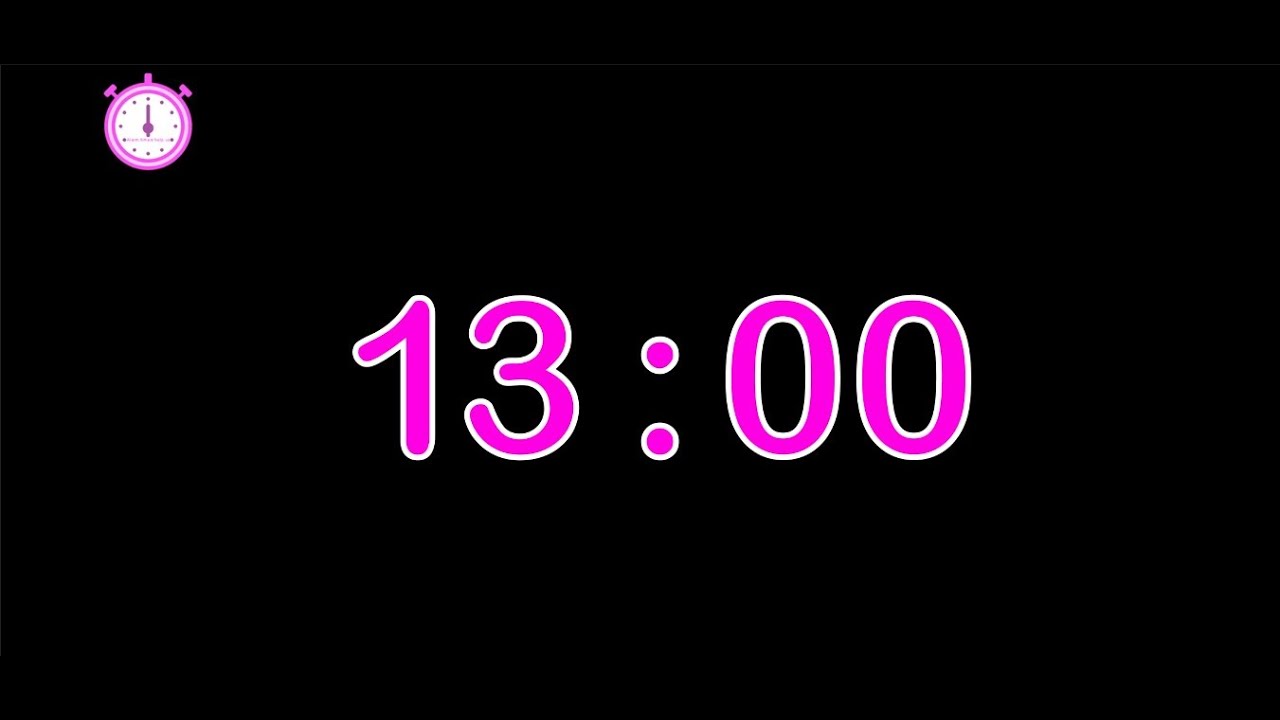 13 minute timer : countdown 13 minute timer - YouTube