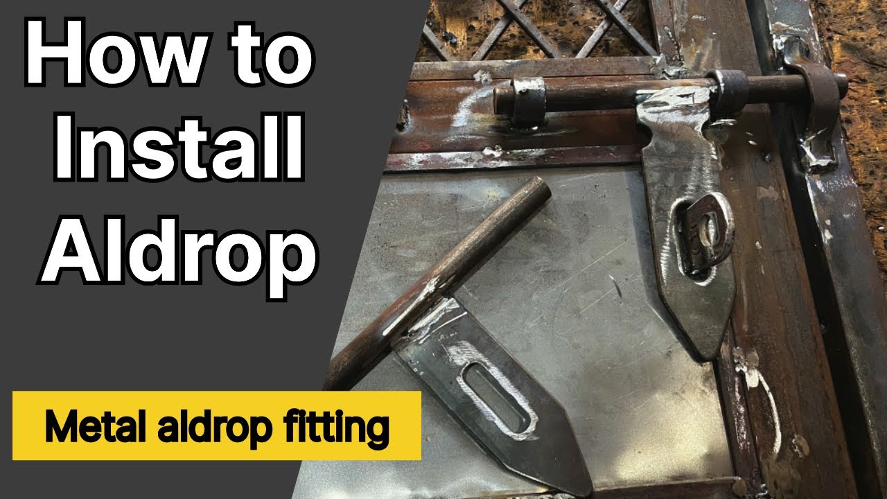 Aldrop installation on ms door | lock ideas | iron aldrop | metal ...