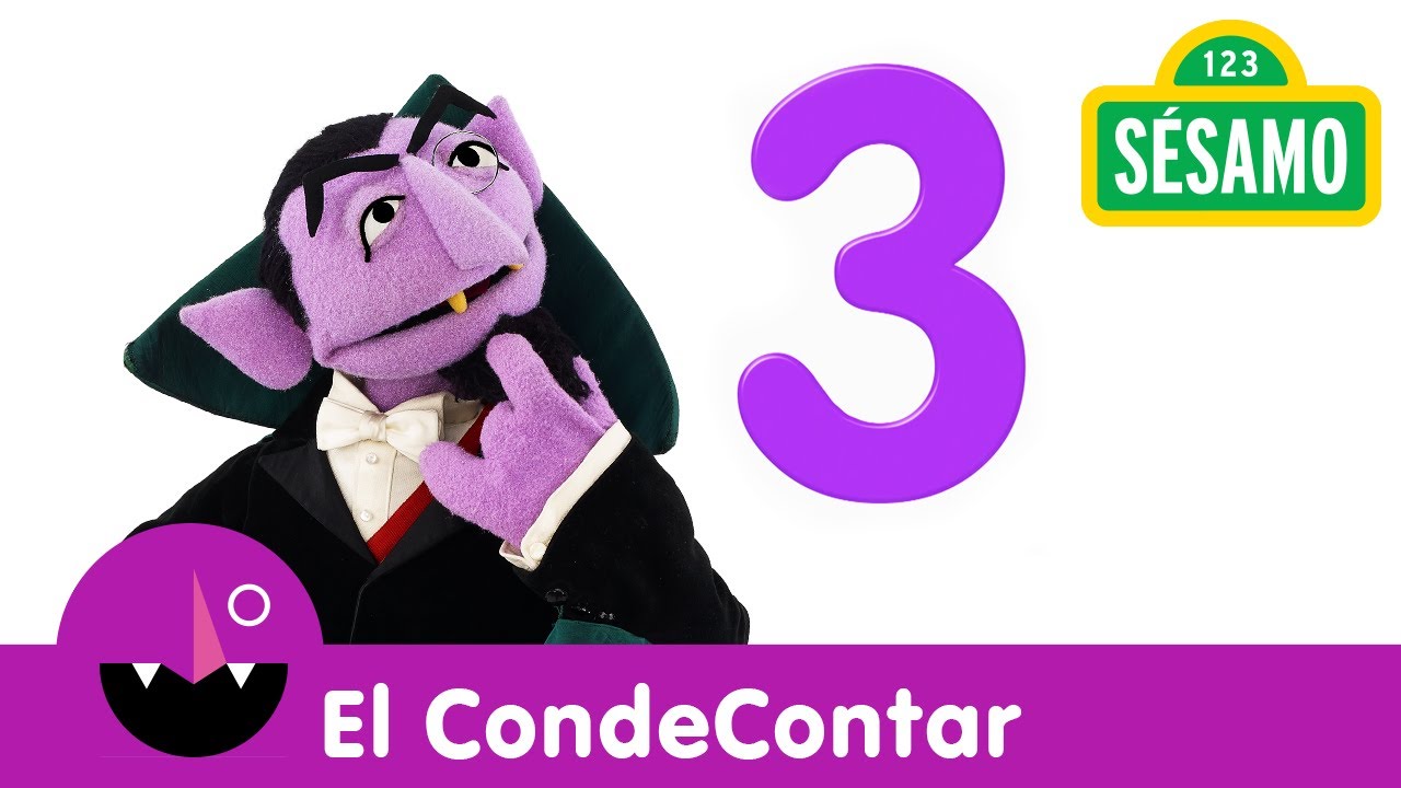 Sésamo: Contando el número 3 con El Conde Contar. - YouTube