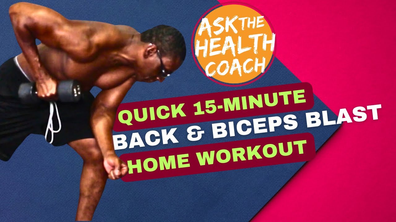 Quick 15-Minute Back & Biceps Blast: Dumbbell Home Workout for Stronger ...