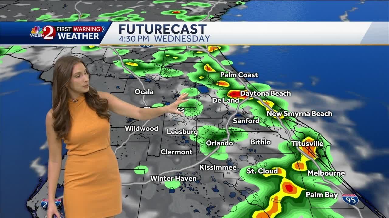 Hot, humid and stormy: Summertime patterns continue Wednesday across Central Florida - YouTube