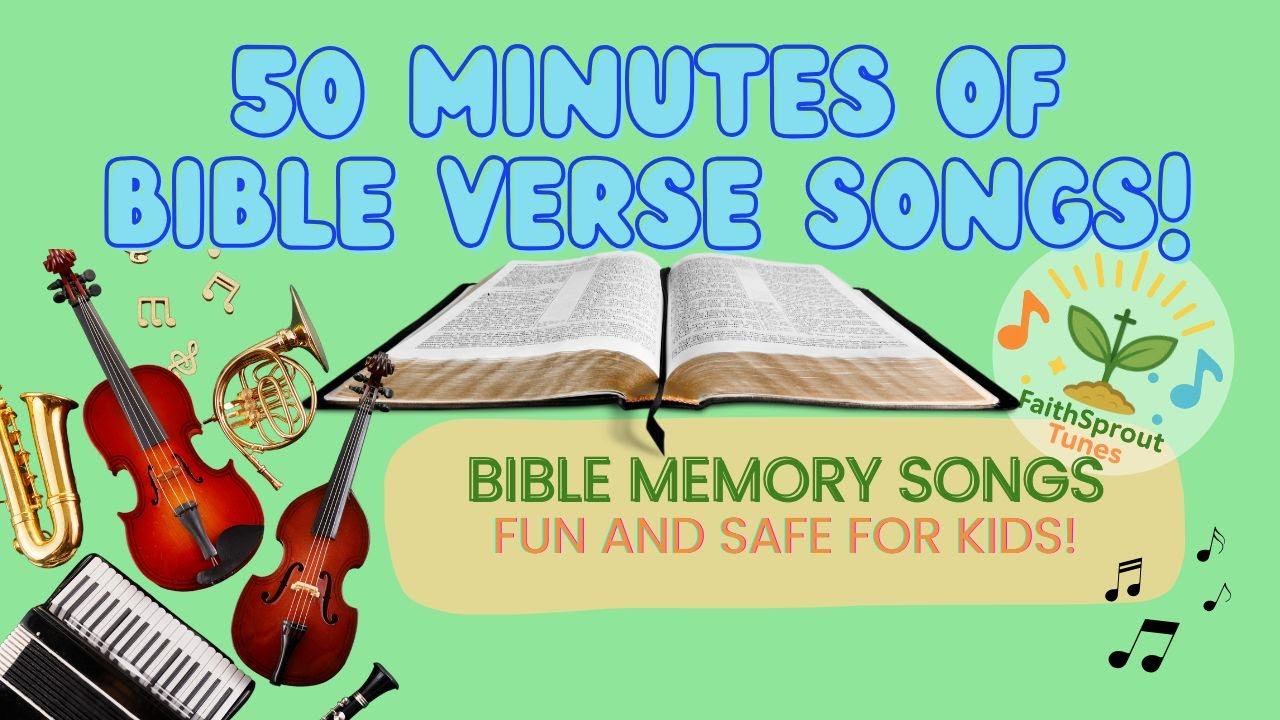 50 Minutes of Bible Memory Songs! | Scripture Songs For All Ages ...