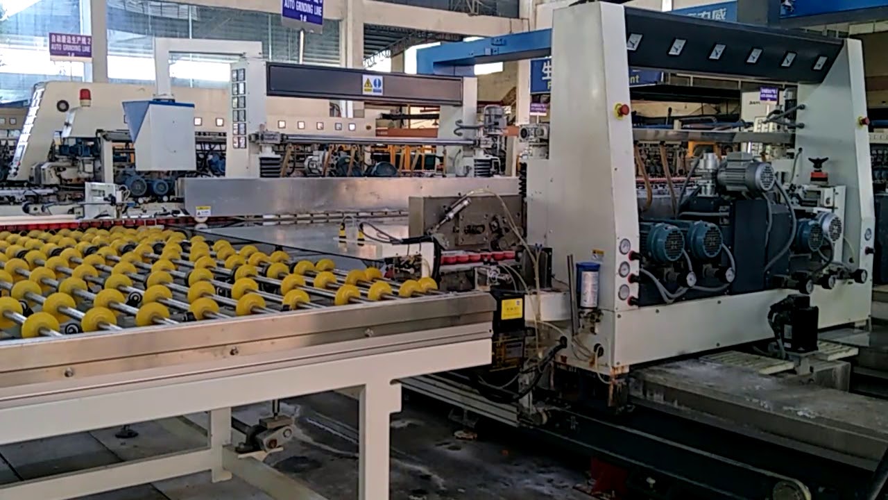 float glass cutting and edging automatic production line at hopson ...